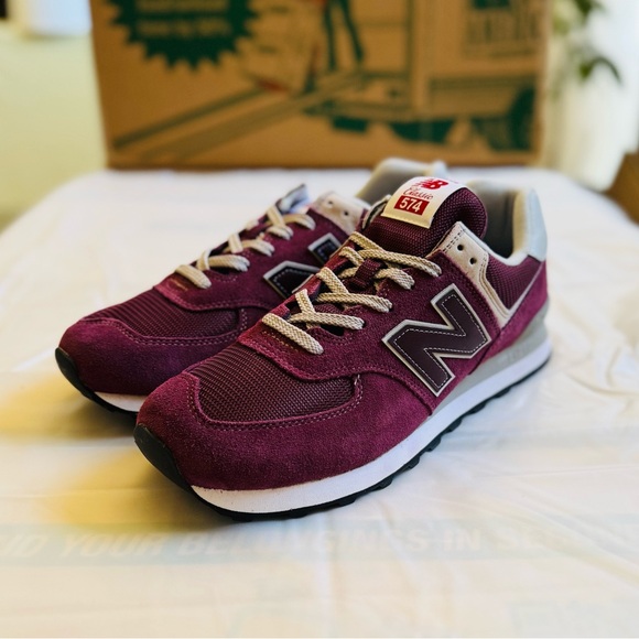 New Balance | Shoes | New Balance 574 Maroon New In Original Box | Poshmark